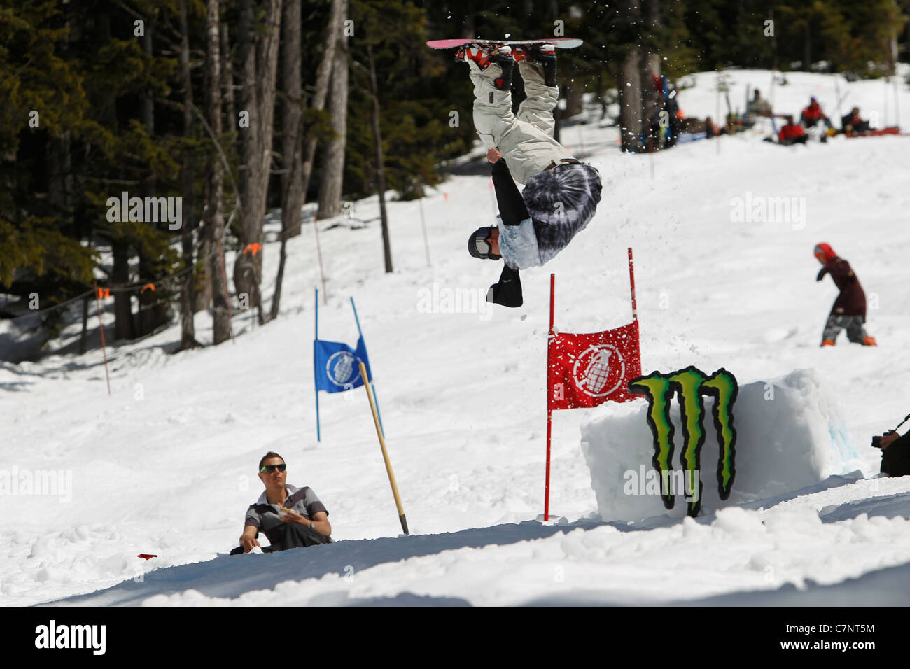 snowboard mogul race Stock Photo - Alamy