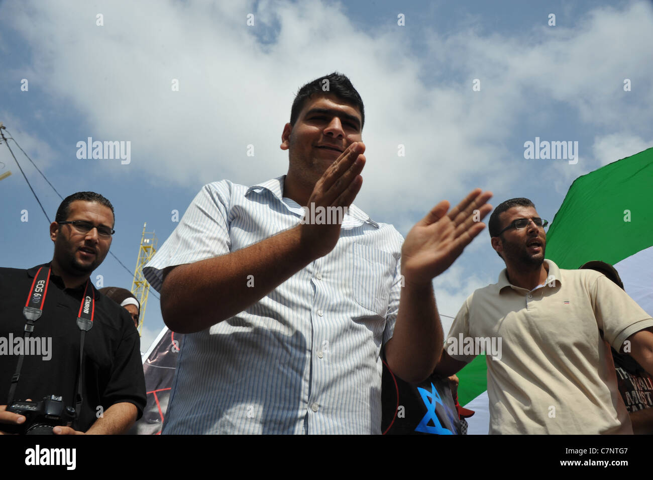 The village of NABI SALIH, September 23rd 2011, day of the request at ...