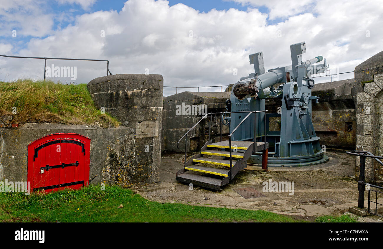 A 6 inch artillery gun on the site of the One Gun Battery at Pendennis ...