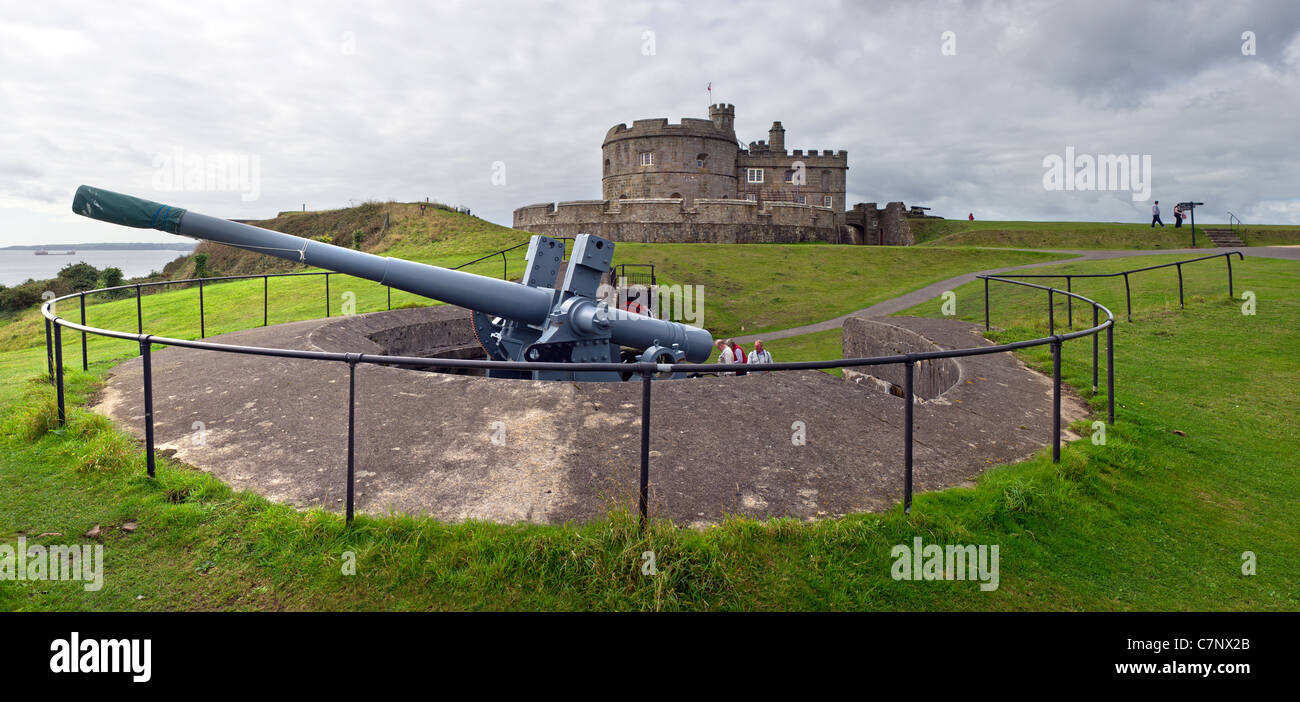 A 6 inch artillery piece on the site of the One Gun Battery at ...