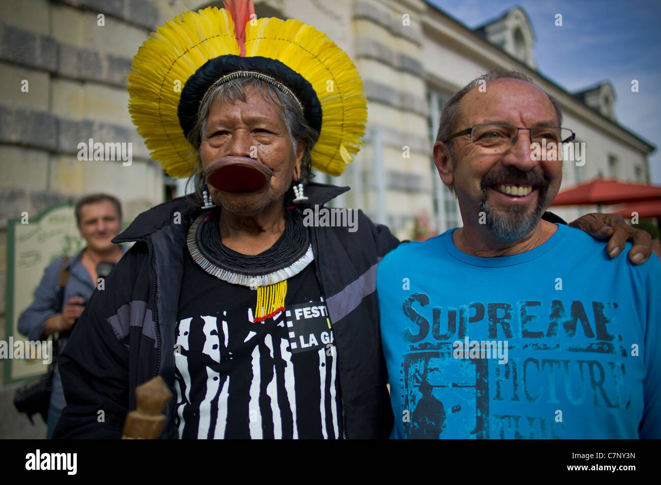 Amazonian chief raoni metuktire hi-res stock photography and images - Alamy