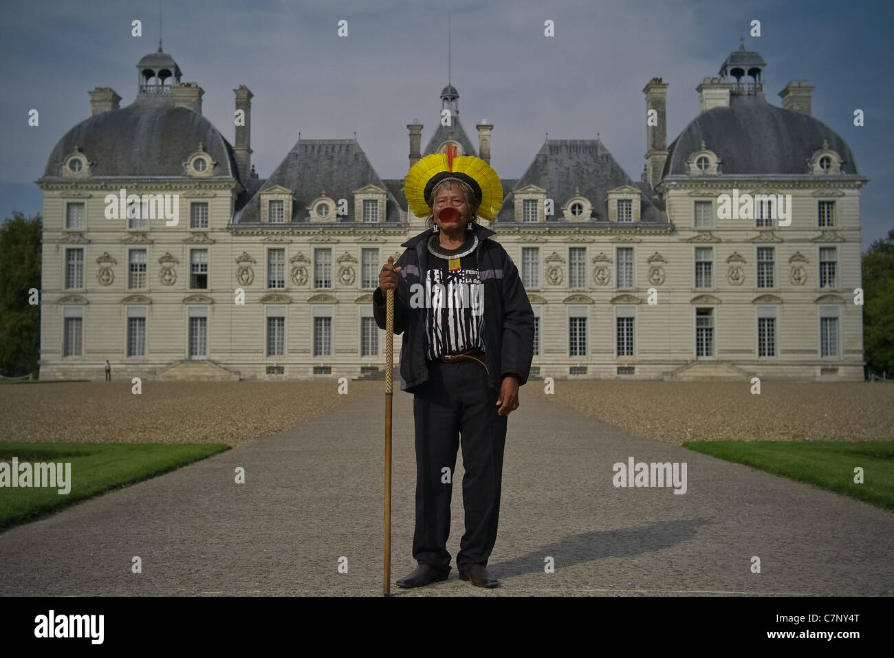 Amazonian chief raoni metuktire hi-res stock photography and images - Alamy