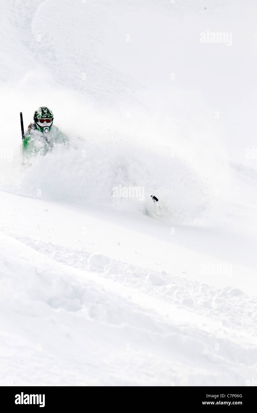 extreme snowmobile riding Stock Photo - Alamy