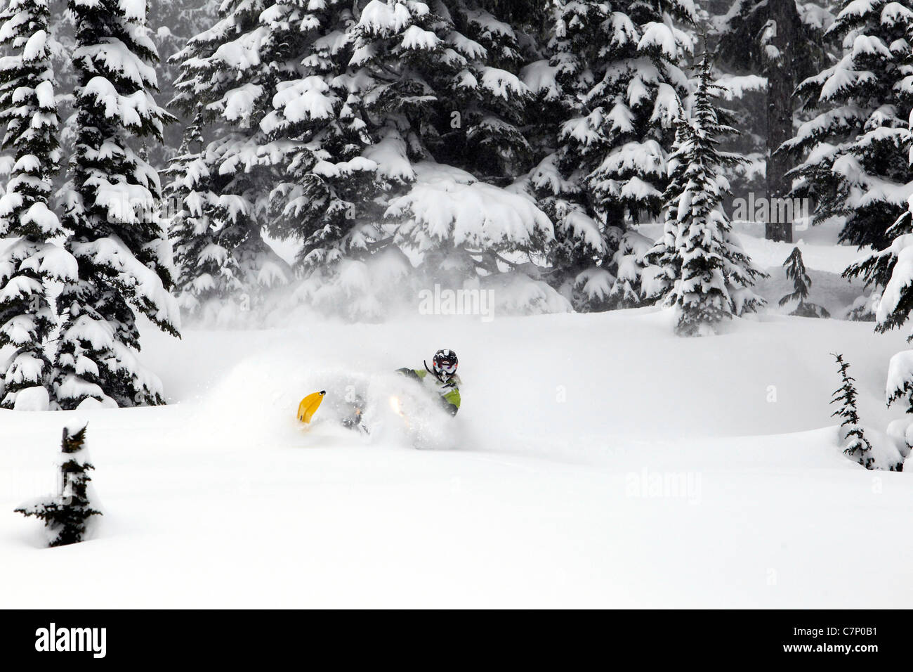 extreme snowmobile riding Stock Photo - Alamy