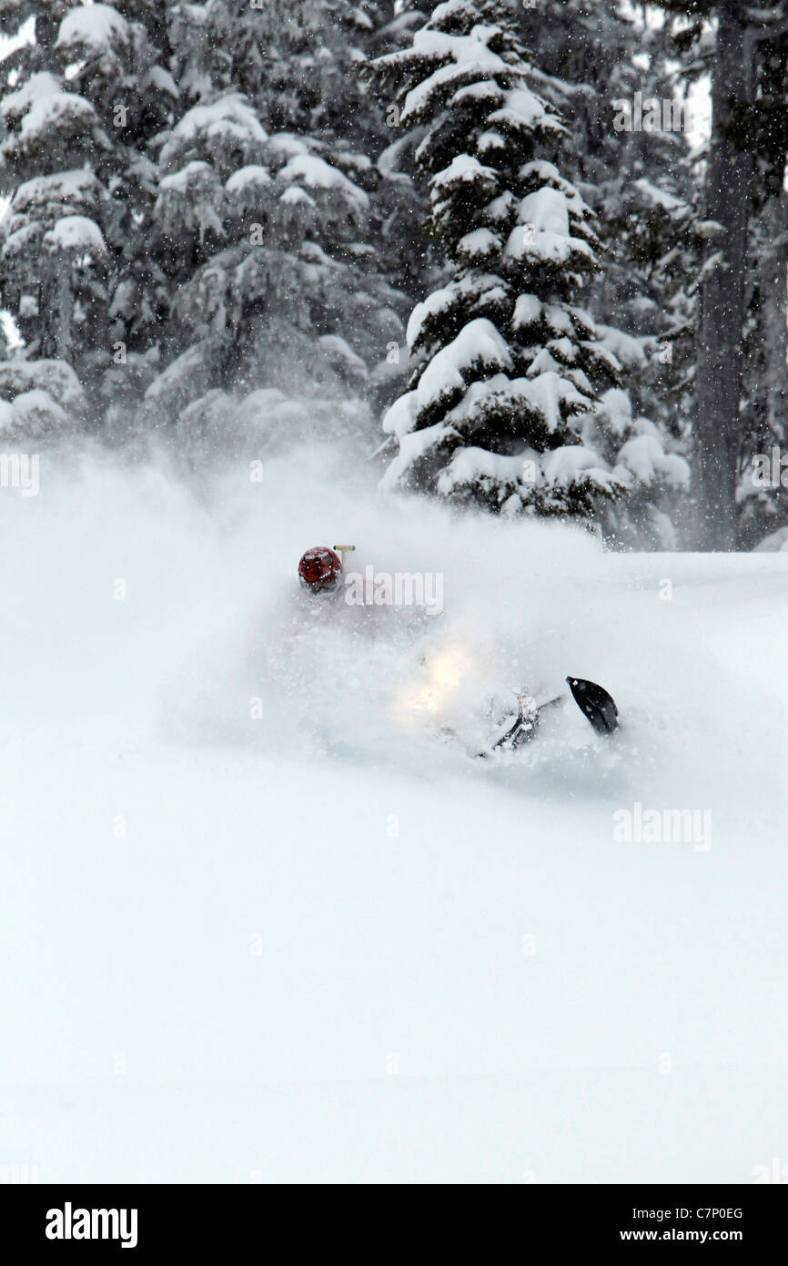 extreme snowmobile riding Stock Photo - Alamy