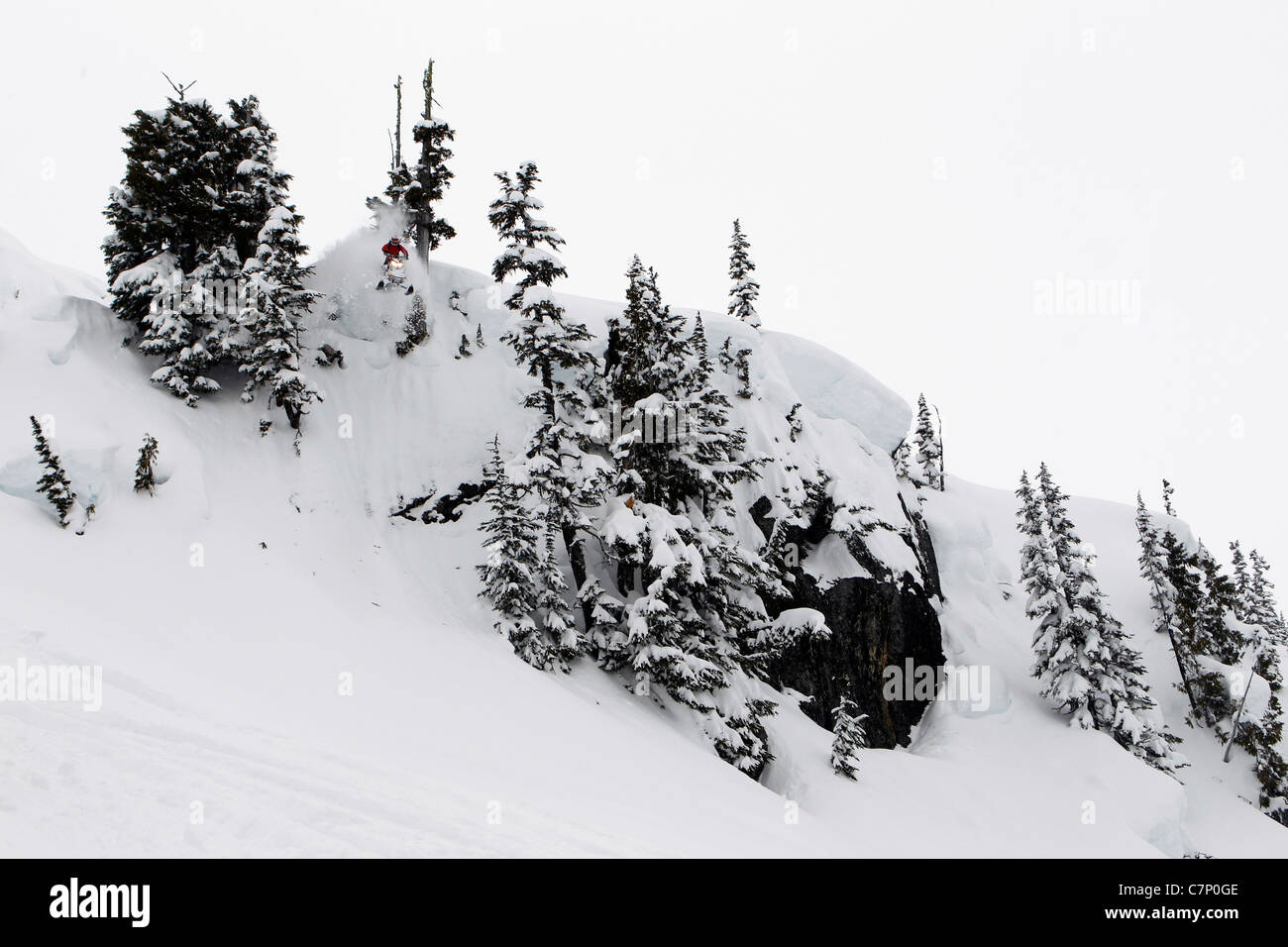 extreme snowmobile riding Stock Photo - Alamy