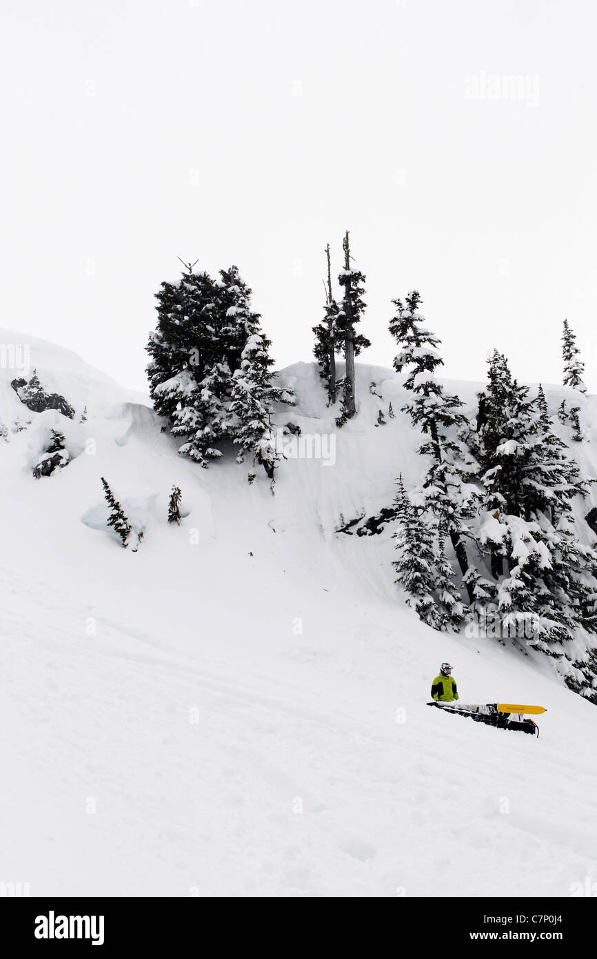 extreme snowmobile riding Stock Photo - Alamy
