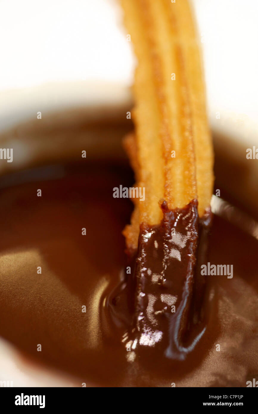 Churros con chocolate hi-res stock photography and images - Alamy