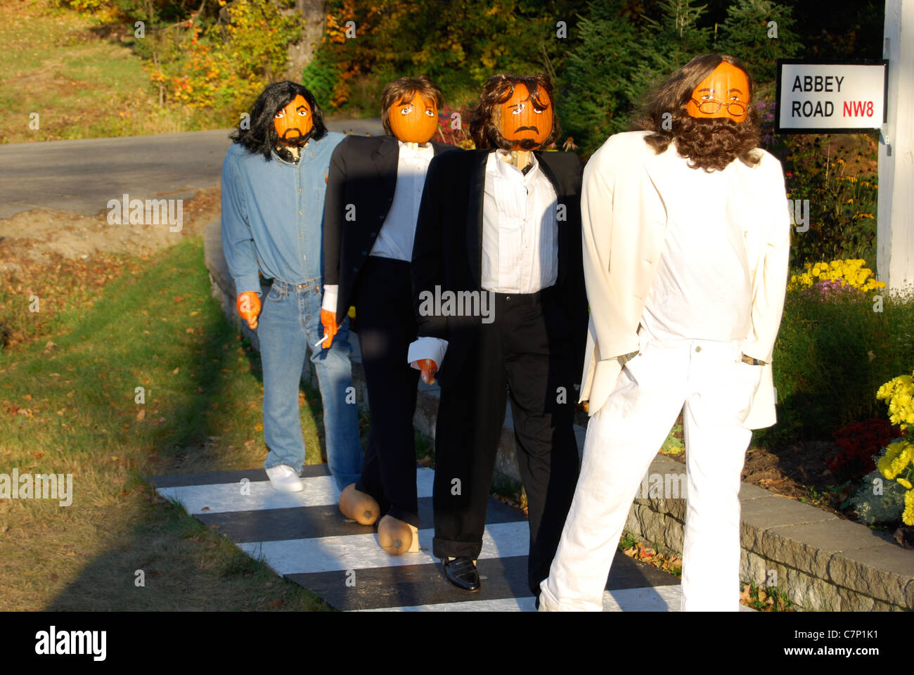 'The Beatles' Pumpkin People Stock Photo - Alamy