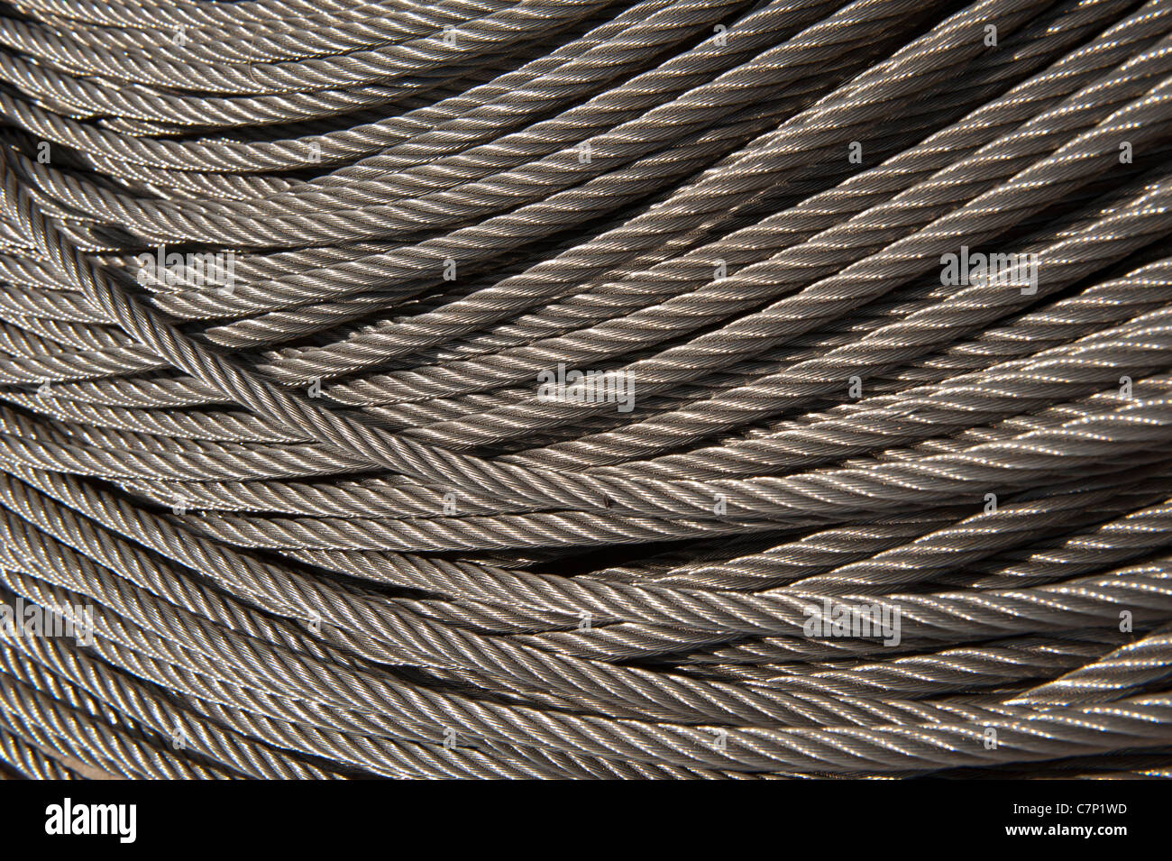 Thick lines of Steel Wire Stock Photo - Alamy