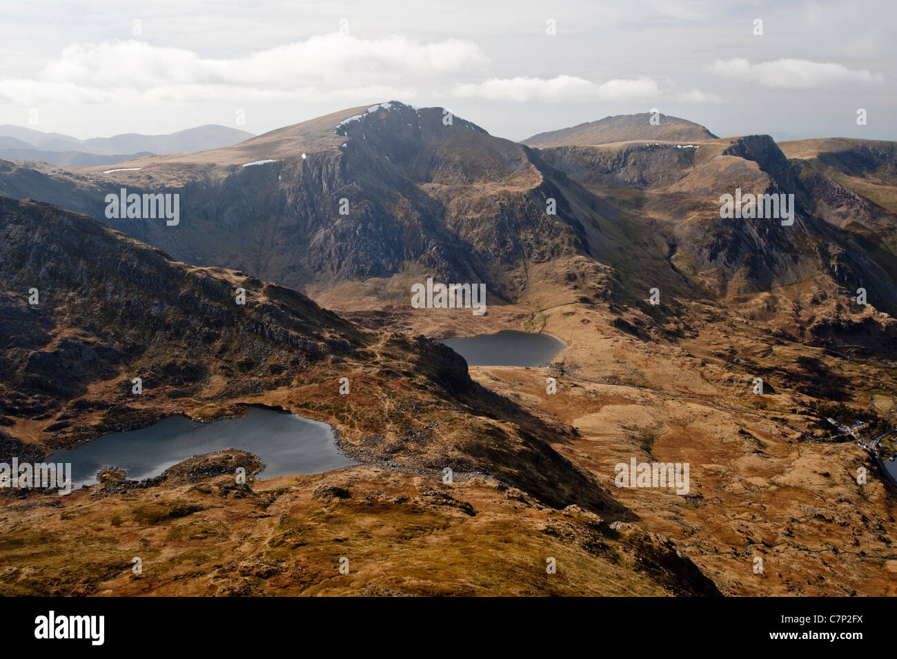 Y Garn Peak in Snowdonia National Park Stock Photo - Alamy