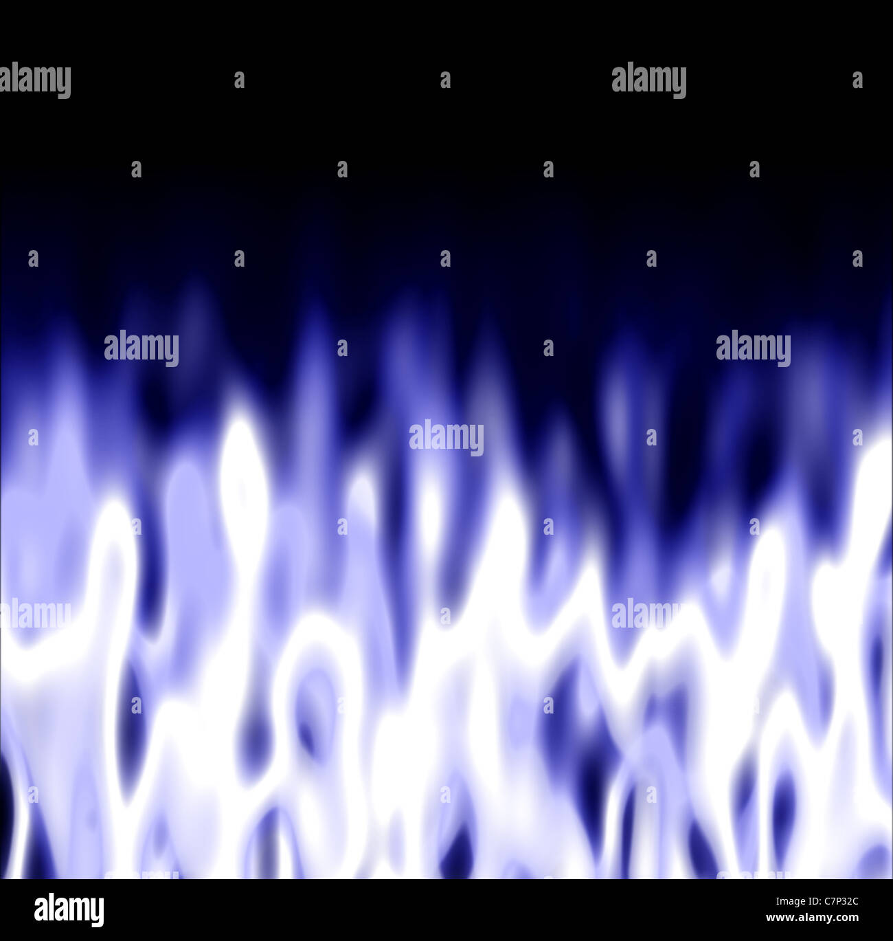 some icy white / blue fire over a black background Stock Photo - Alamy