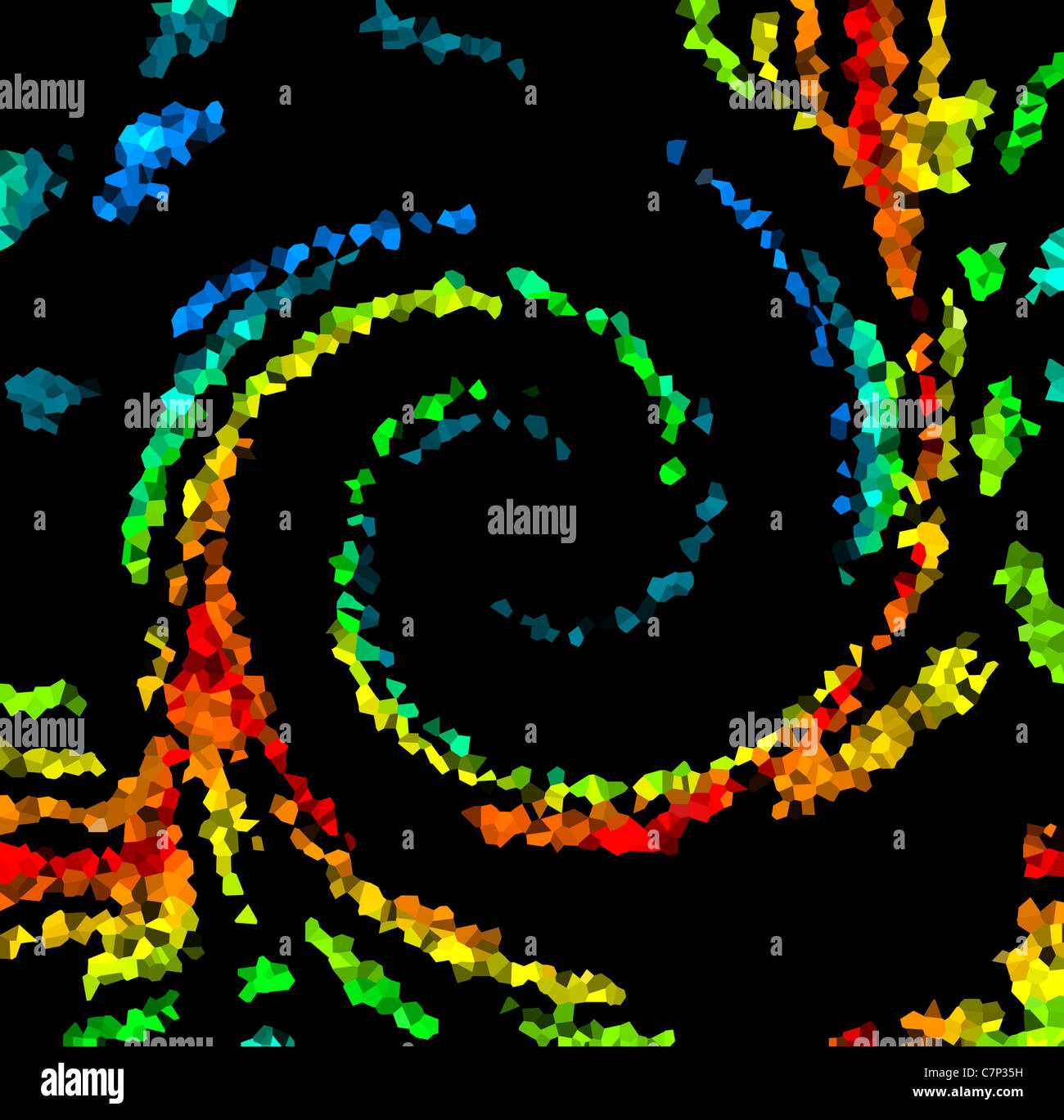 rainbow color spectrum crystalized swirl Stock Photo - Alamy