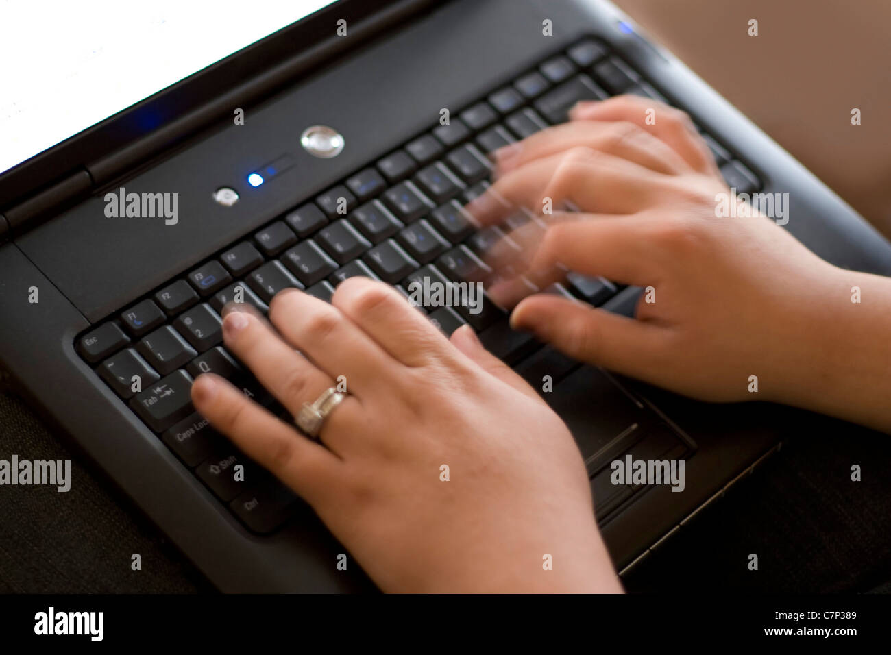 Fast typing with fingers hi-res stock photography and images - Alamy