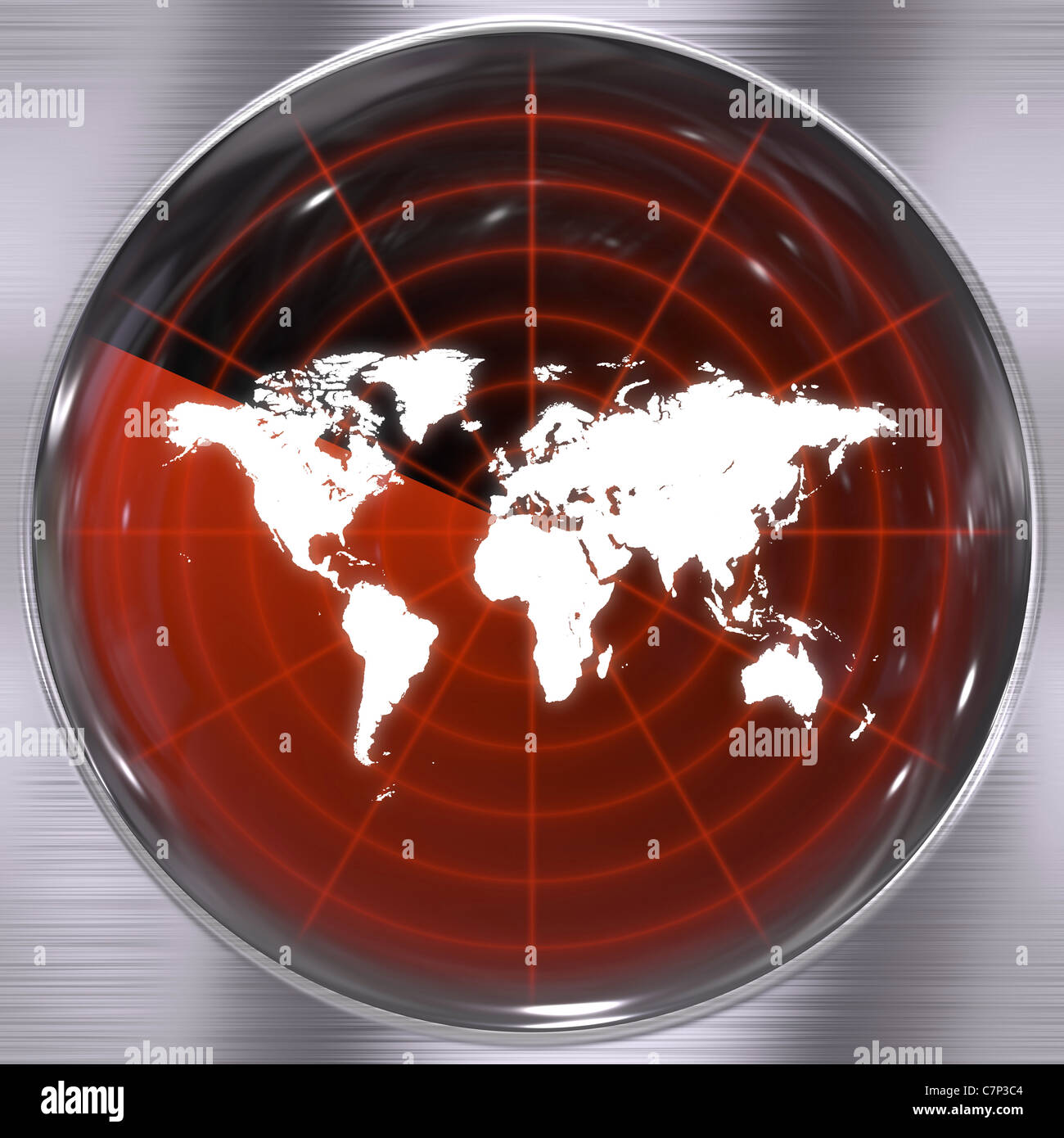 Illustration of a radar screen - blips can be added easily anywhere ...