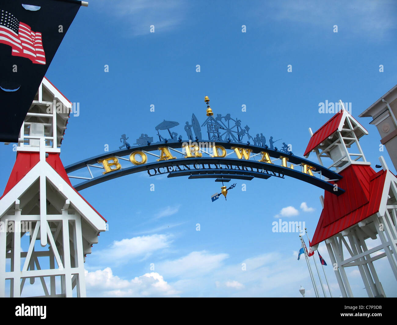Boardwalk sign ocean city maryland hi-res stock photography and images ...