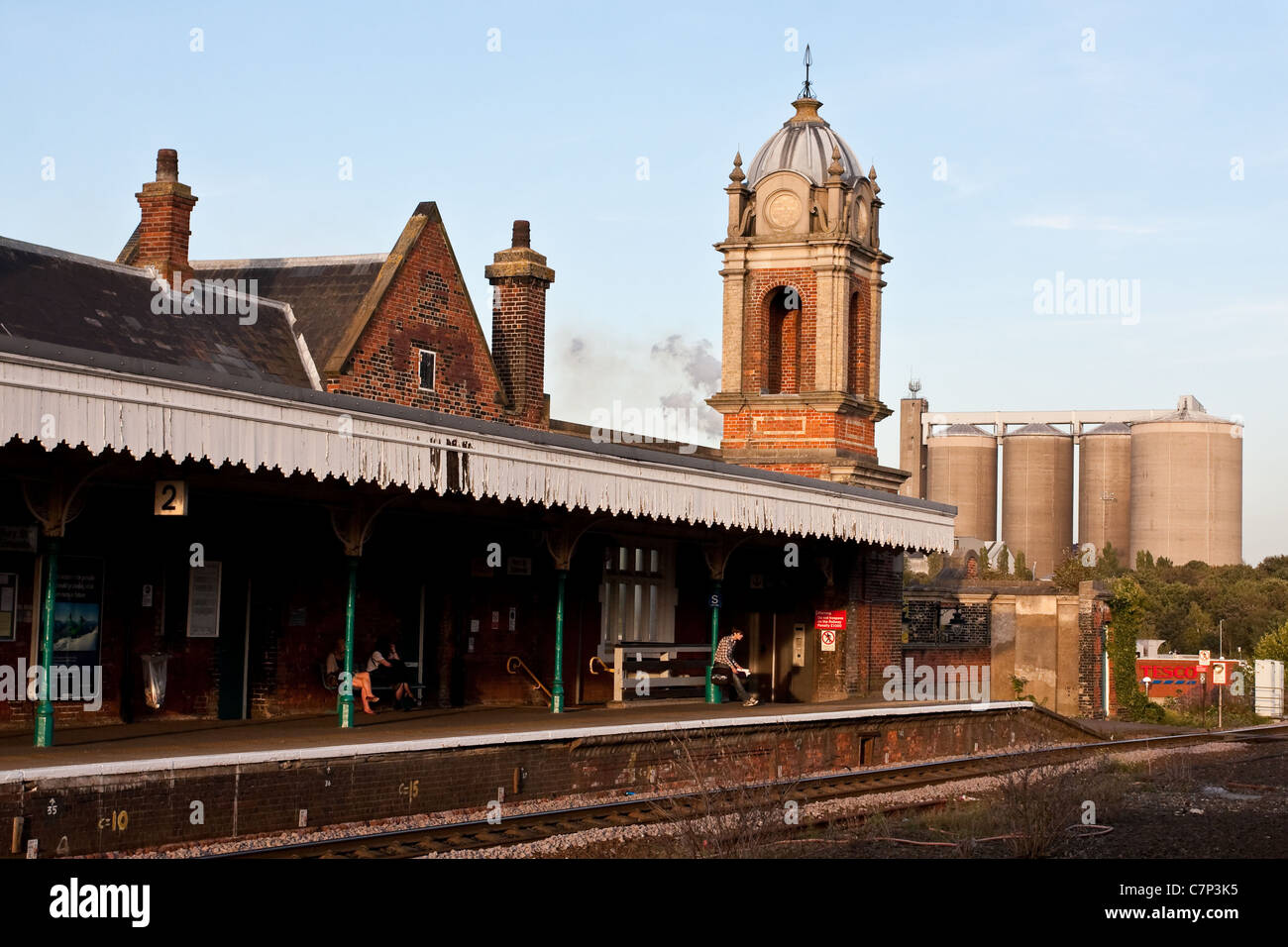 Bury St Edmunds railway station in September 2011. Victorian ...