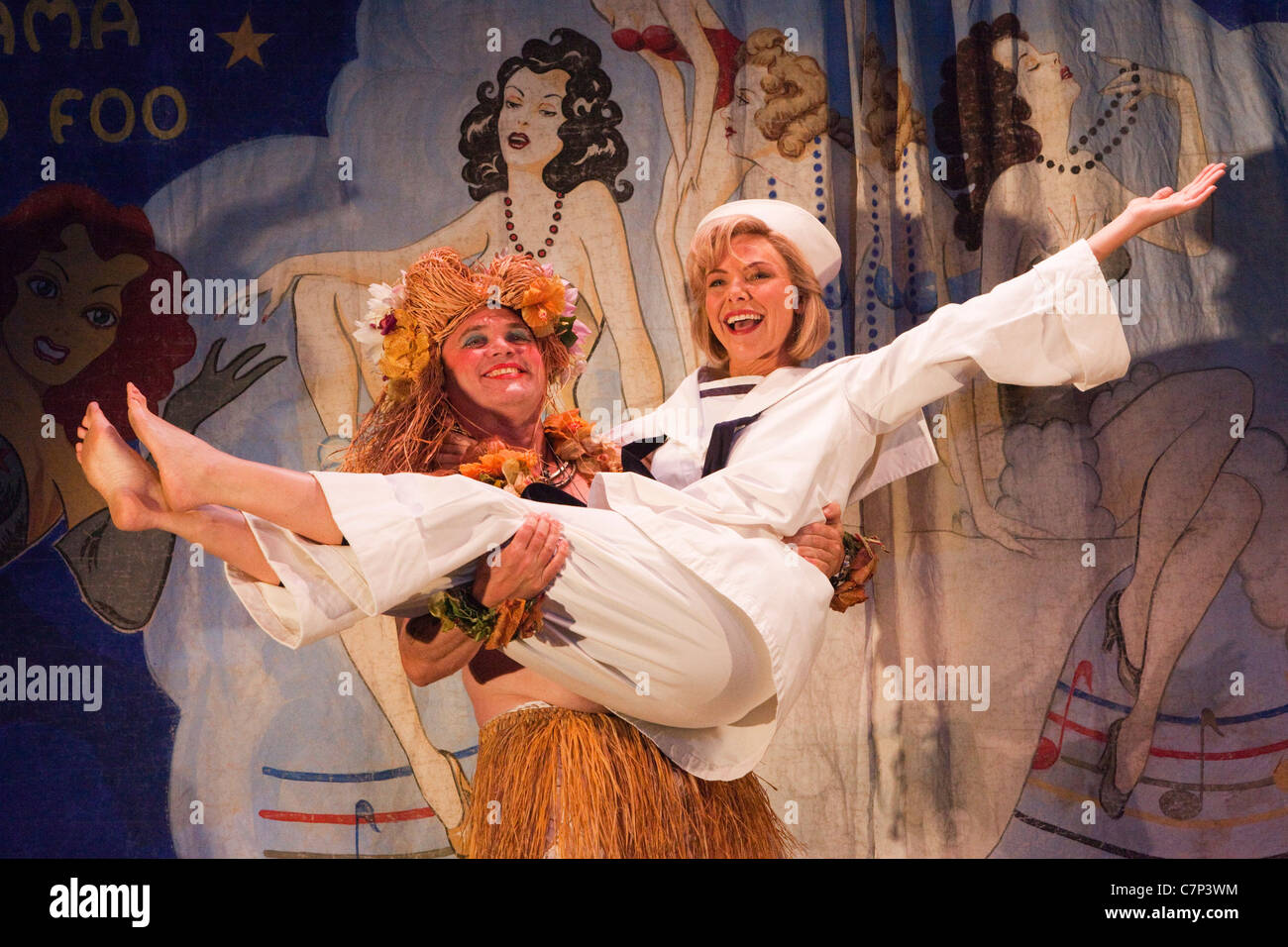 Samantha Womack as Nellie Forbush and Alex Ferns in the Rogers and ...