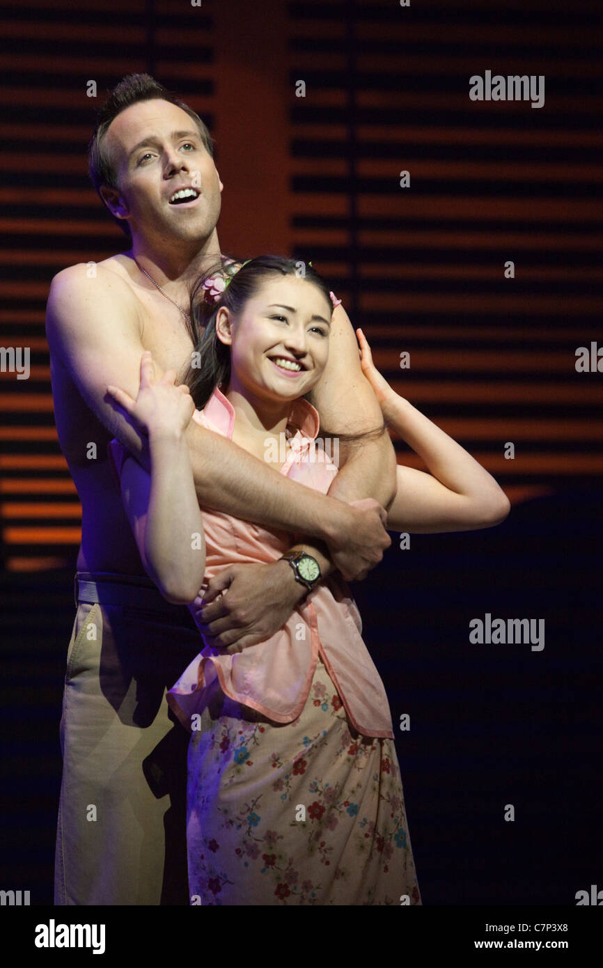 Daniel Koek as Joseph Cable and Elizabeth Chong as Liat. South Pacific ...