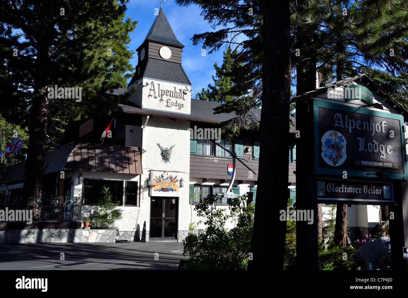 European style hotel at Mammoth Resort, California, USA Stock Photo - Alamy