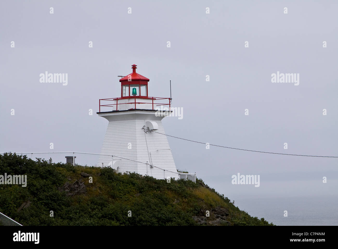 Lighthouse Cape Enrage in Bay of Fundy,New Brunswick, Canada Stock ...