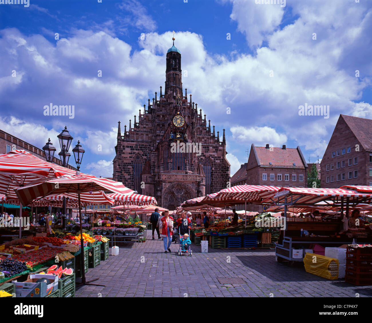 Frauenkirche, charch, Hauptmarkt, Square, plaza, Market Stock Photo - Alamy