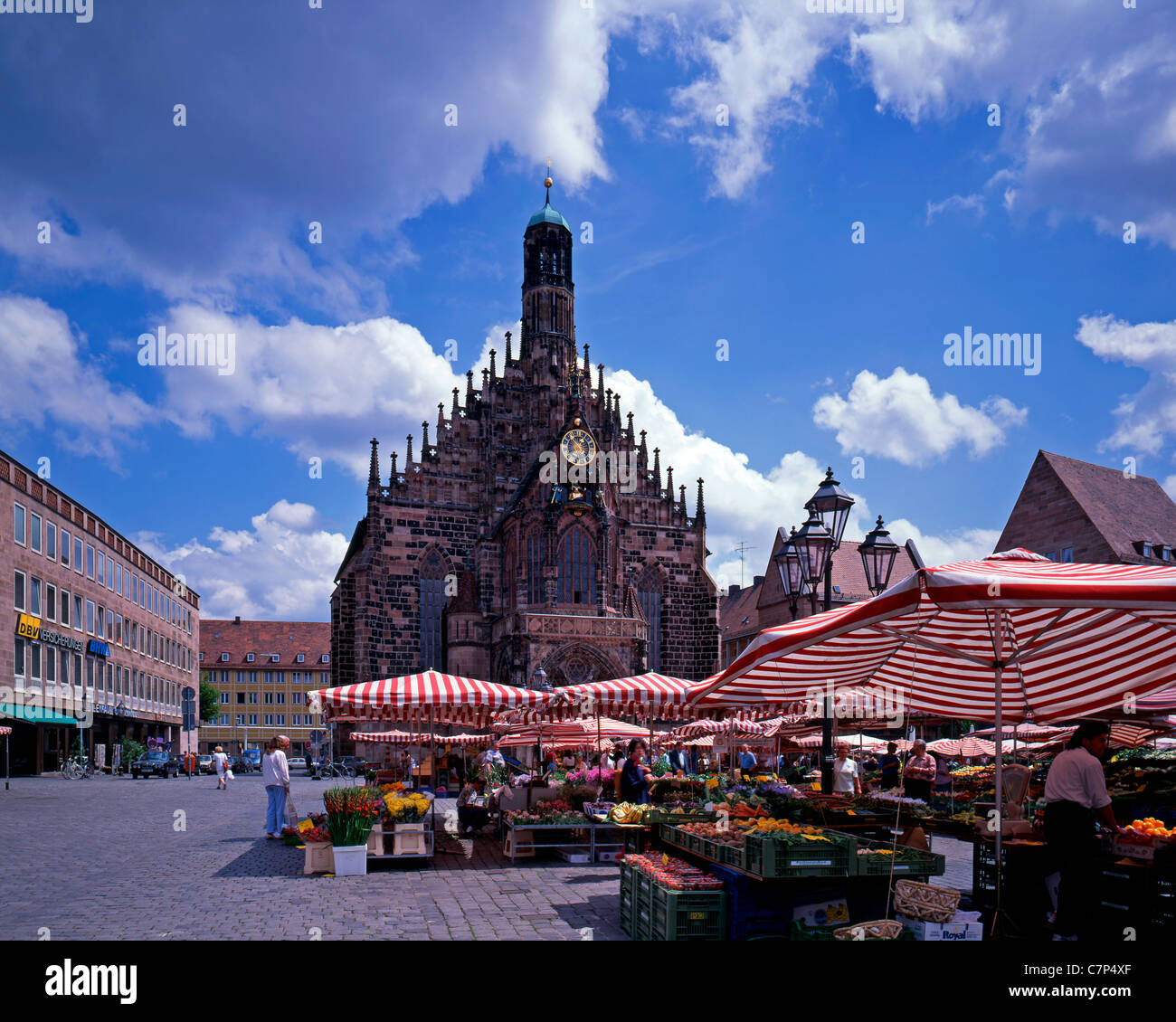Frauenkirche, charch, Hauptmarkt, Square, plaza, Market Stock Photo - Alamy