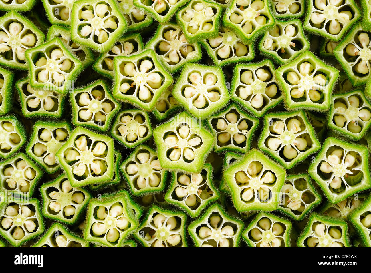 Okra cross section hi-res stock photography and images - Alamy