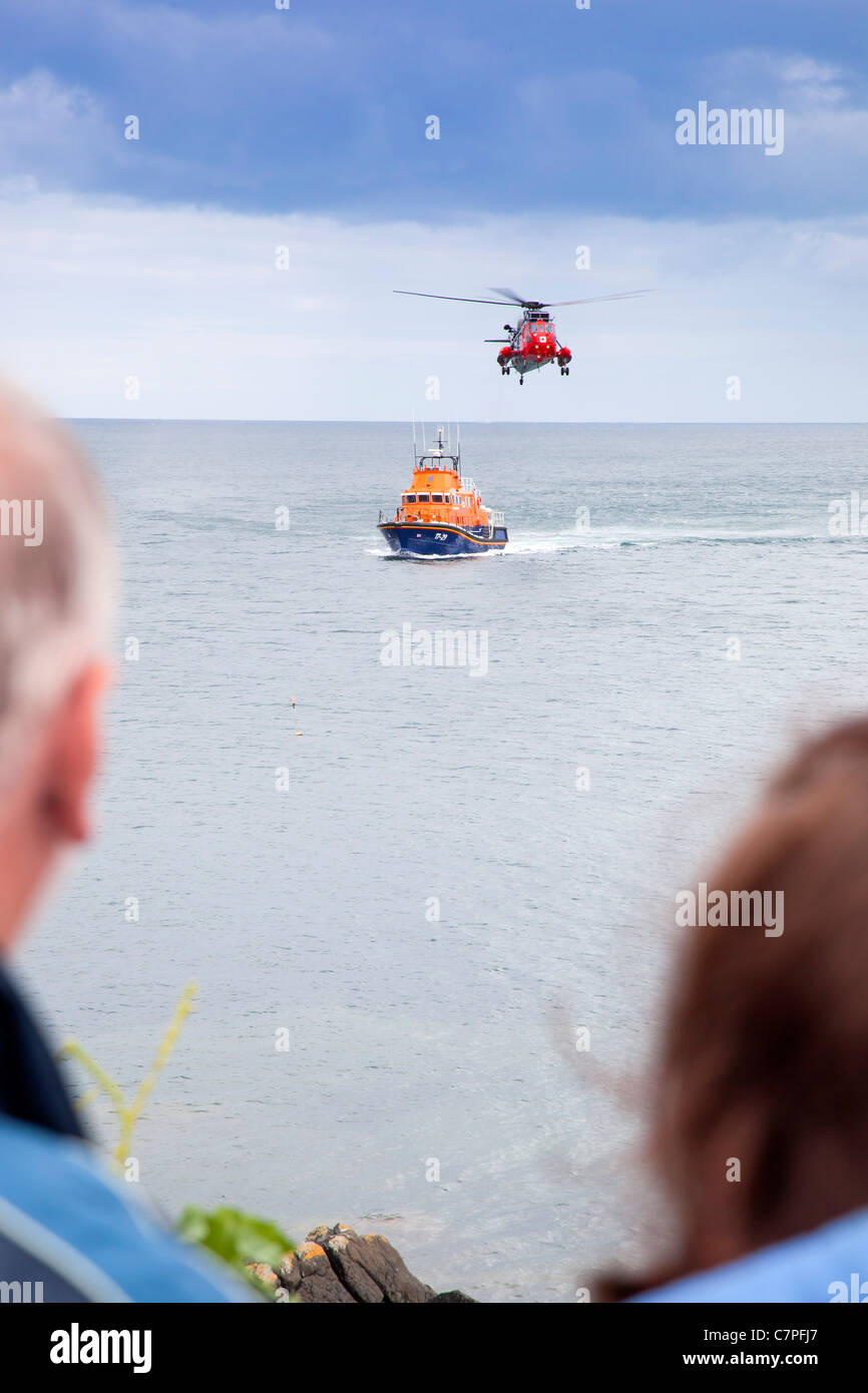 Coverack lifeboat day hi-res stock photography and images - Alamy