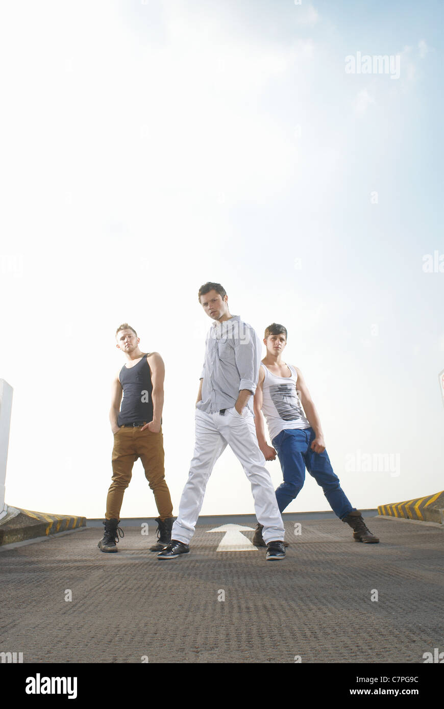 Men dancing in road Stock Photo - Alamy