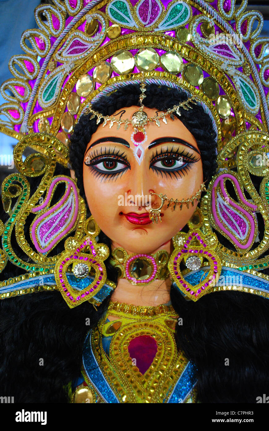 Clay durga face hi-res stock photography and images - Alamy