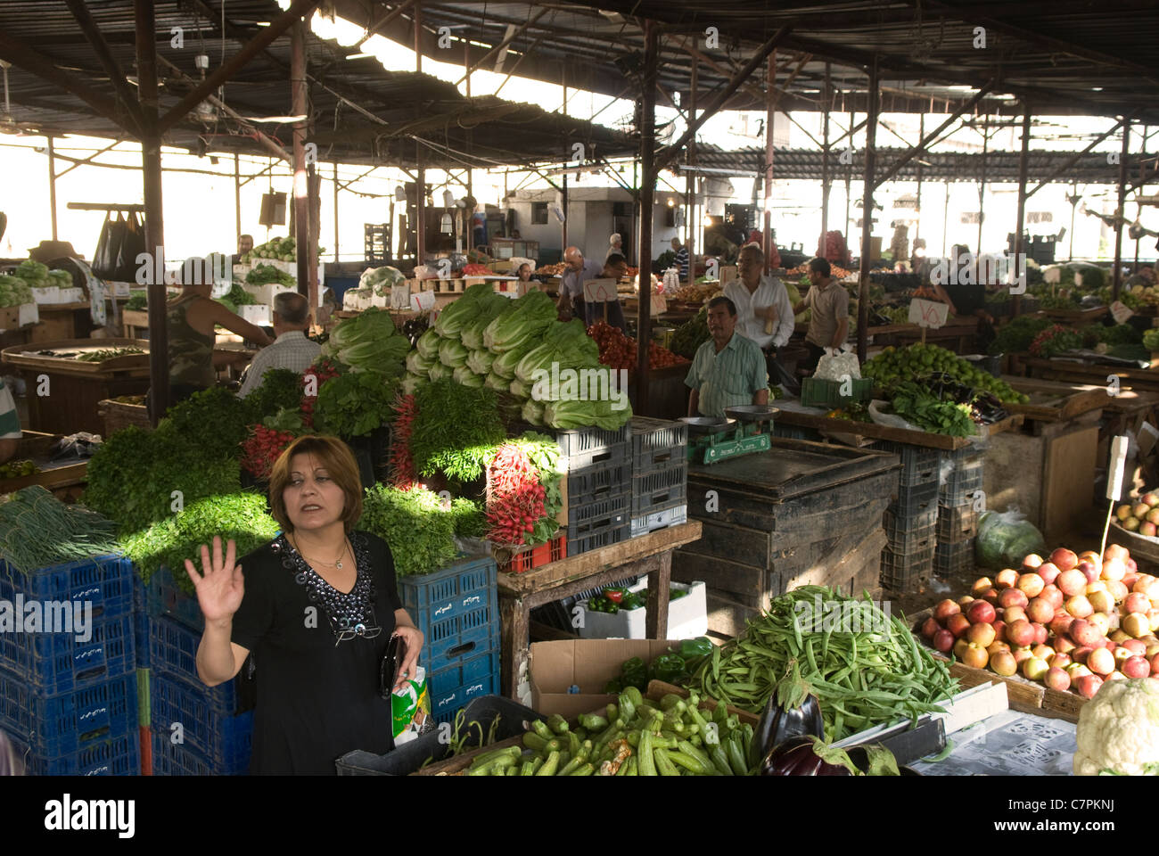 Fruit and vegetable market, Sidon, southern Lebanon Stock Photo - Alamy