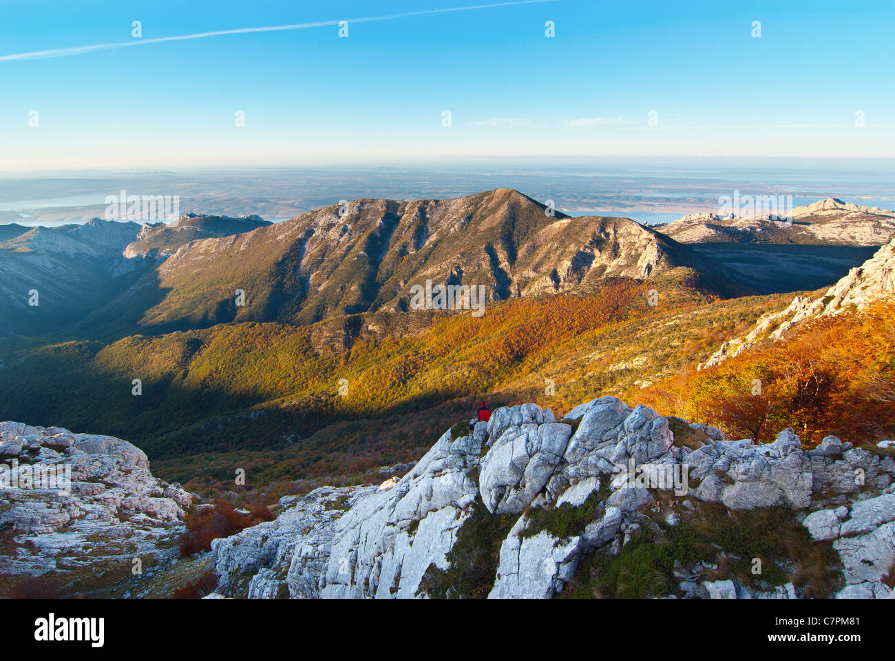 The most beautiful mountain in Croatia, mountain Velebit at fall Stock ...