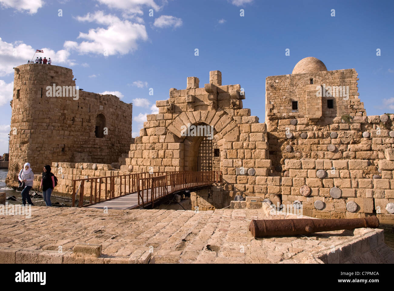 Crusader sea castle, Sidon (Saida), southern Lebanon Stock Photo - Alamy