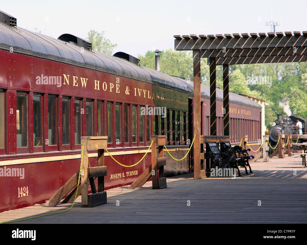New Hope and Ivyland Railroad, New Hope, Pennsylvania Stock Photo - Alamy