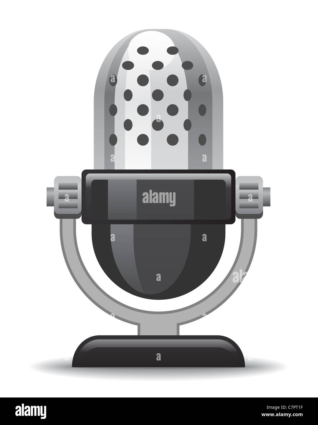 microphone icon for website, presentation or application design Stock ...