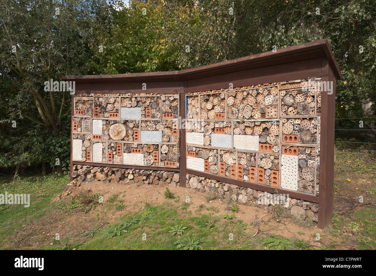 Mini beast man made habitat shelter to aid conservation of insects ...