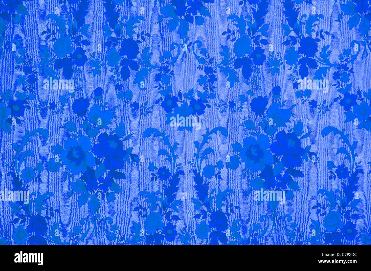 Vintage wallpaper blue hi-res stock photography and images - Alamy