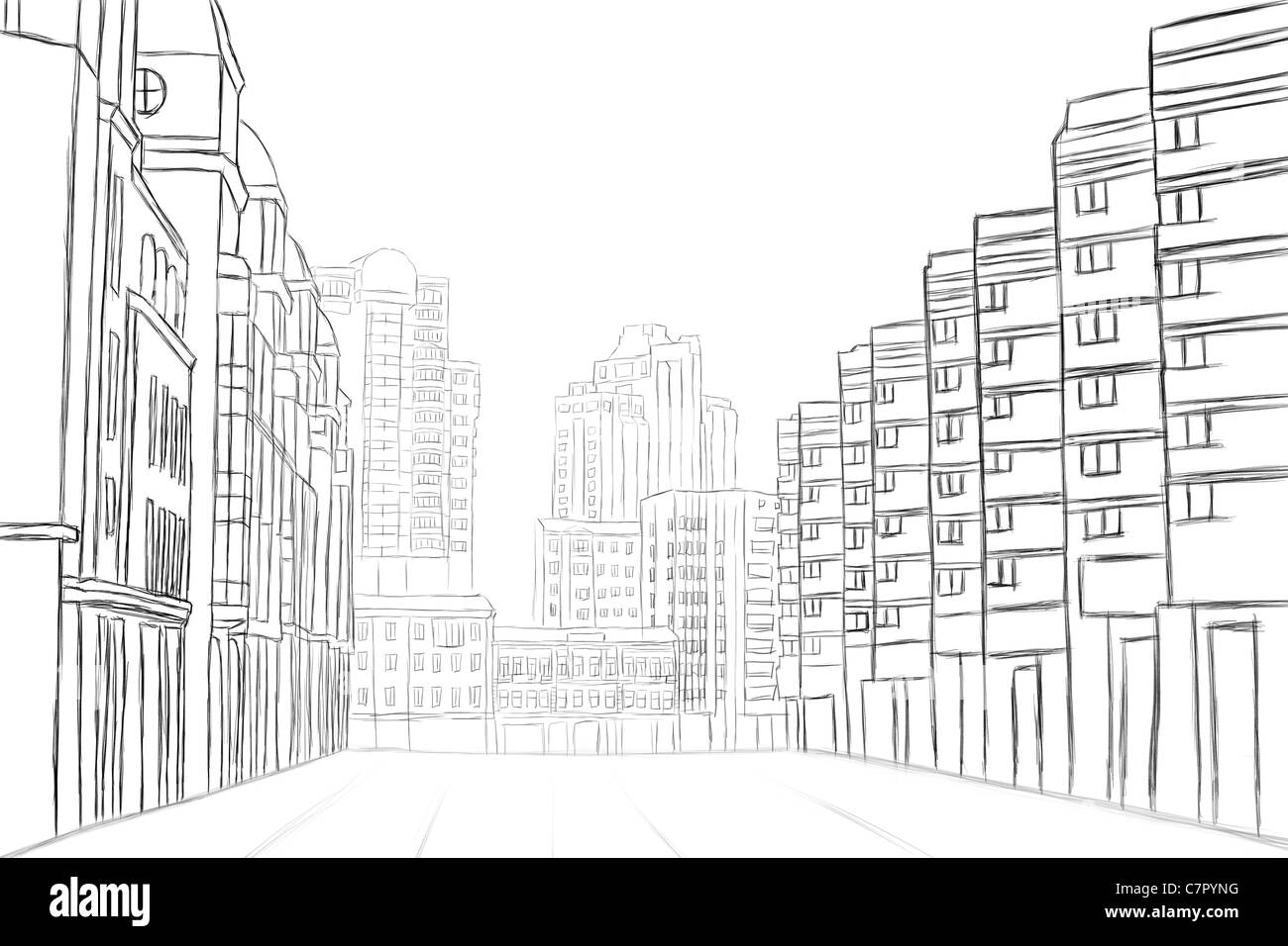 Street Sketch High Resolution Stock Photography and Images - Alamy