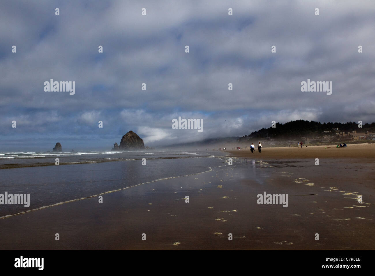 wide open beach on Oregon Coast Stock Photo - Alamy