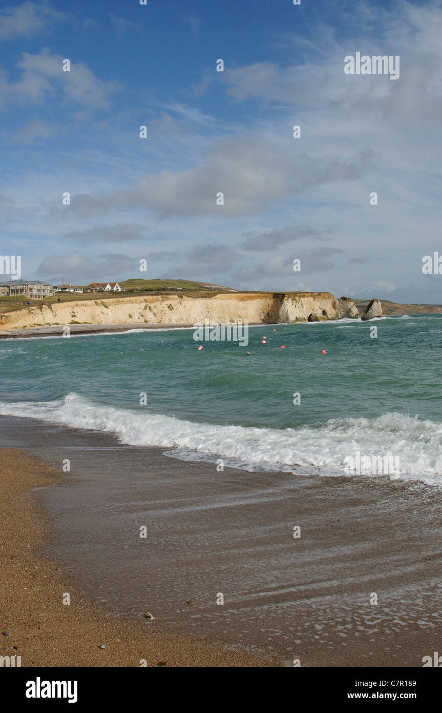 Freshwater Bay Isle of Wight England UK Stock Photo - Alamy
