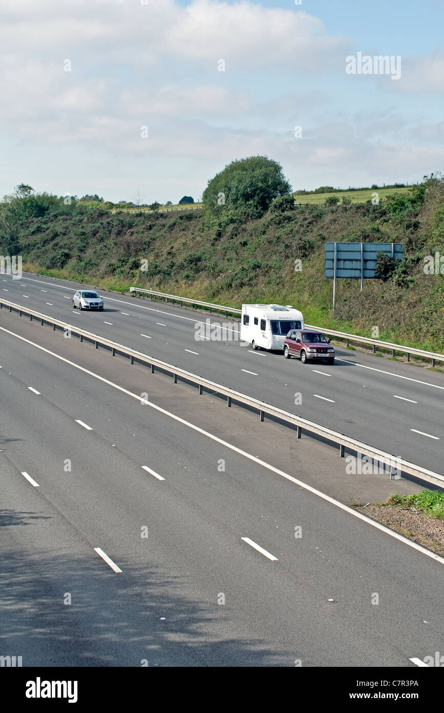 The M4 motorway in South Wales is a major transport route connecting ...