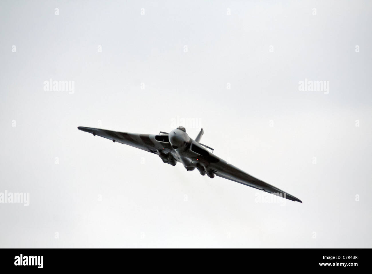 The Avro Vulcan XH558, a legendary British jet bomber, took center ...