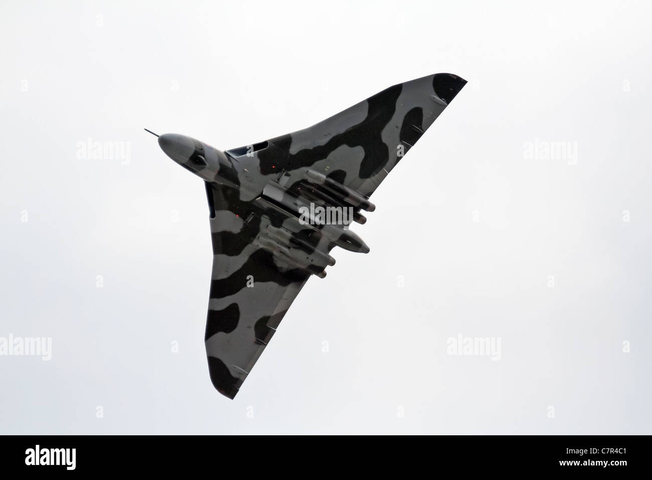 The Avro Vulcan XH558, a British strategic bomber, performed at the ...