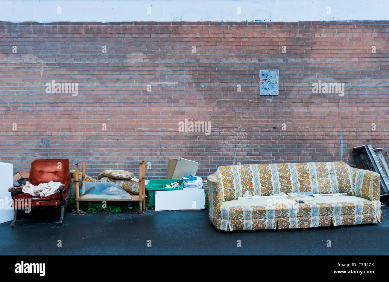 Trashed furniture hi-res stock photography and images - Alamy