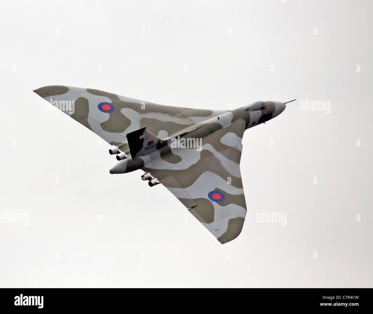 The Avro Vulcan XH558, a British iconic bomber, was showcased at the ...