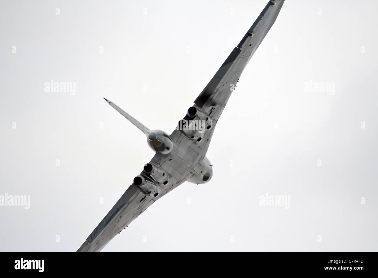 The Avro Vulcan XH558 is on display at the Farnborough International ...