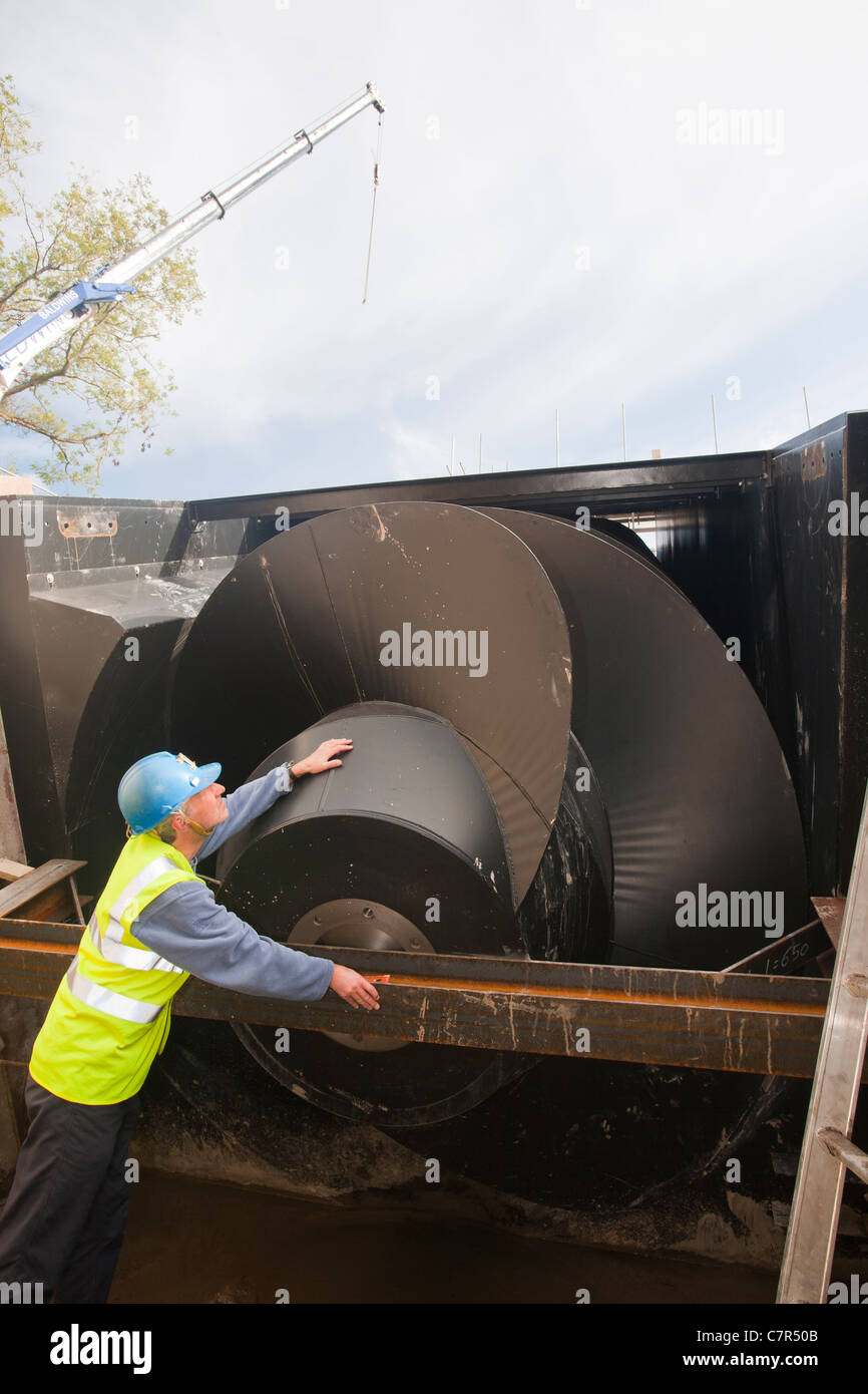 Archimedes screw turbine hi-res stock photography and images - Alamy