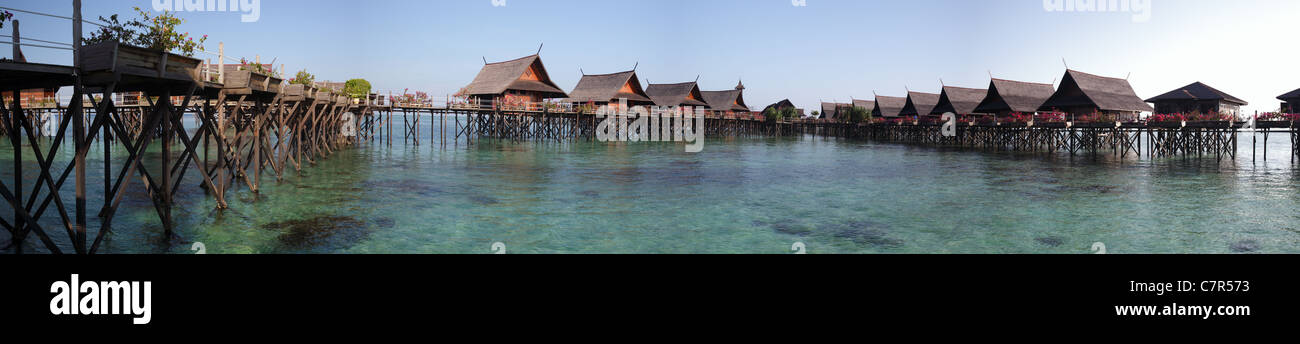 Kapalai resort at Kapalai Island, Borneo, Malaysia Stock Photo - Alamy
