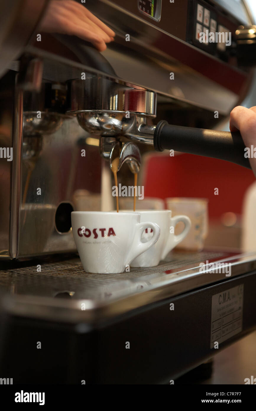 Costa Coffee barista Stock Photo - Alamy